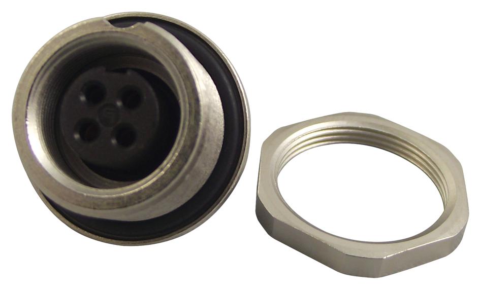 09 0412 80 04 - Binder - Circular Connector, 712 Series, Receptacle