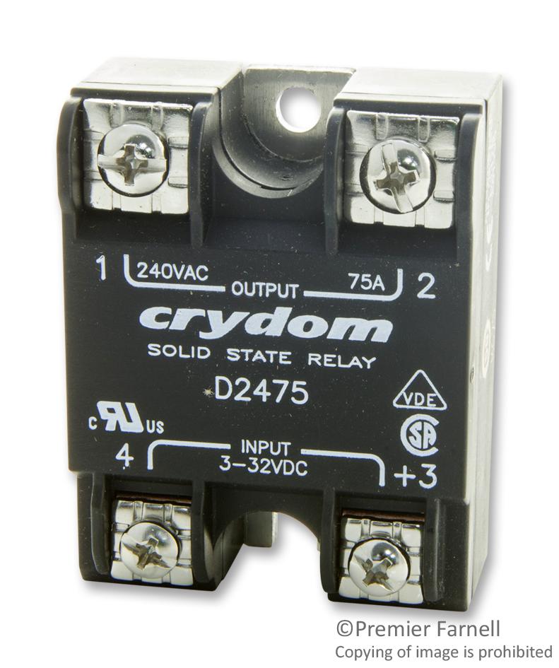 D2475 - Sensata/crydom - SSR, 75A, 240VAC