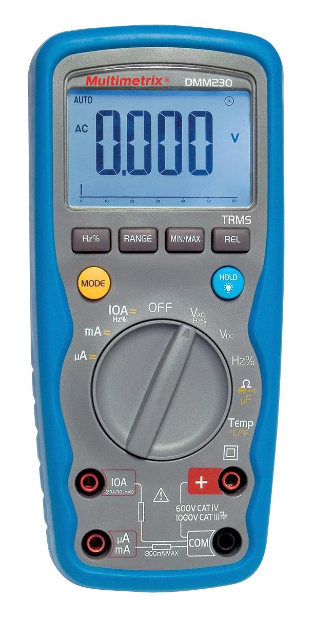 P06231412 - Multimetrix - IP67 Industrial Digital Multimeter, True RMS ...