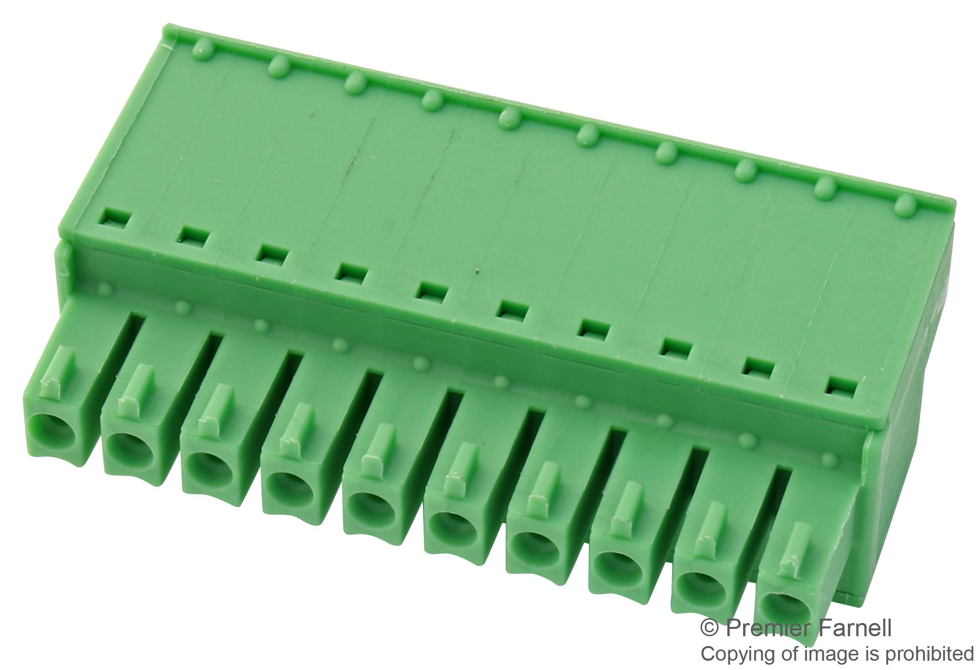 FRONT-MC1,5/10-ST-3,81 - Phoenix Contact - Pluggable Terminal Block, 10 ...