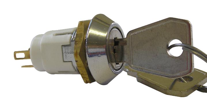 HRL-5-M-S-2 - Lorlin - KEYSWITCH, DPDT, SAME KEY