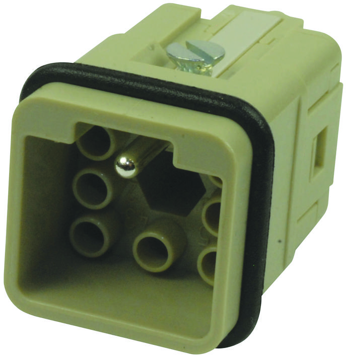 09 12 007 3001 - Harting - Heavy Duty Connector Insert, 7+PE, Less Contacts