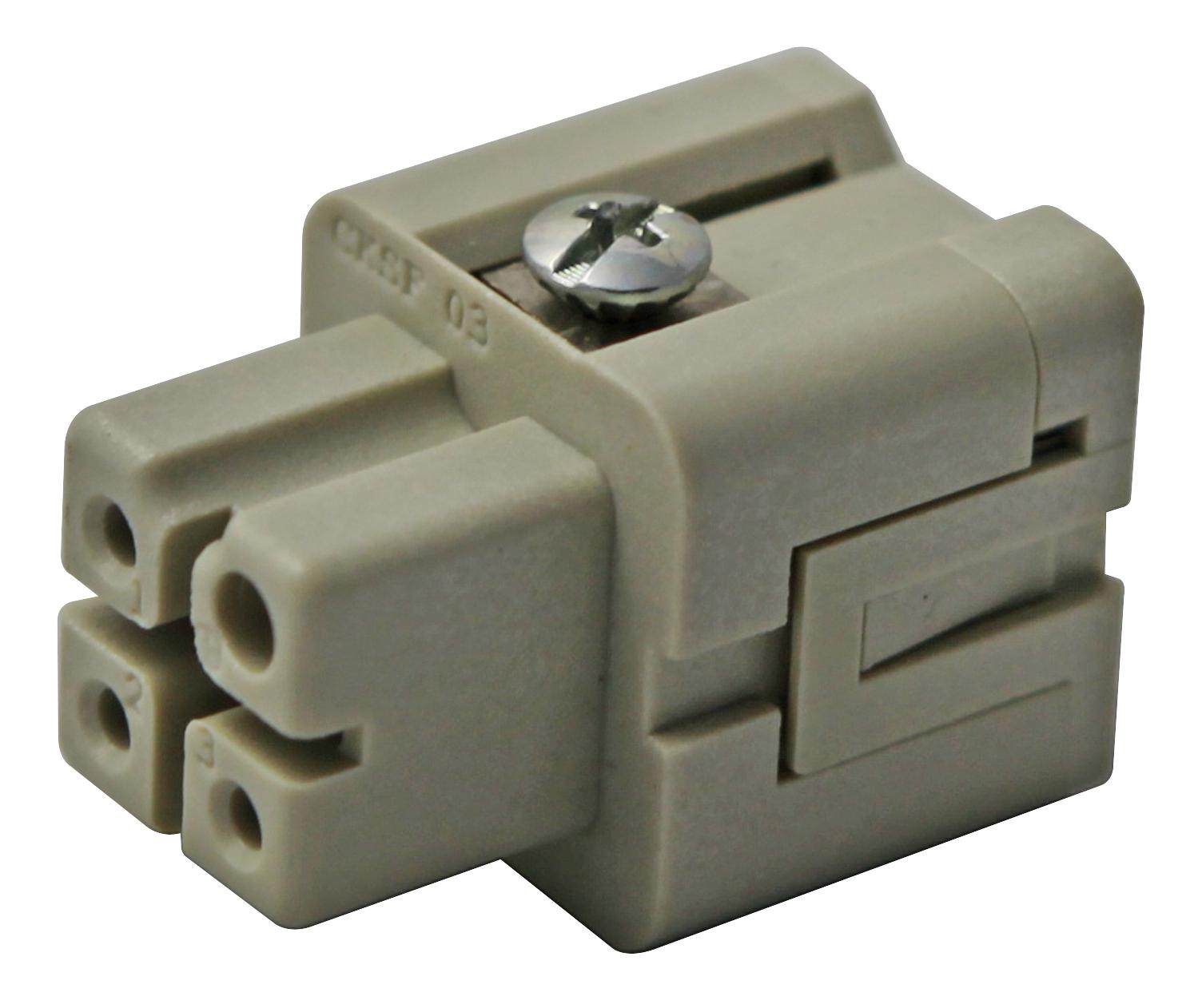 CKSF03 - Ilme - Heavy Duty Connector Insert, 3+PE Signal, CKS Series