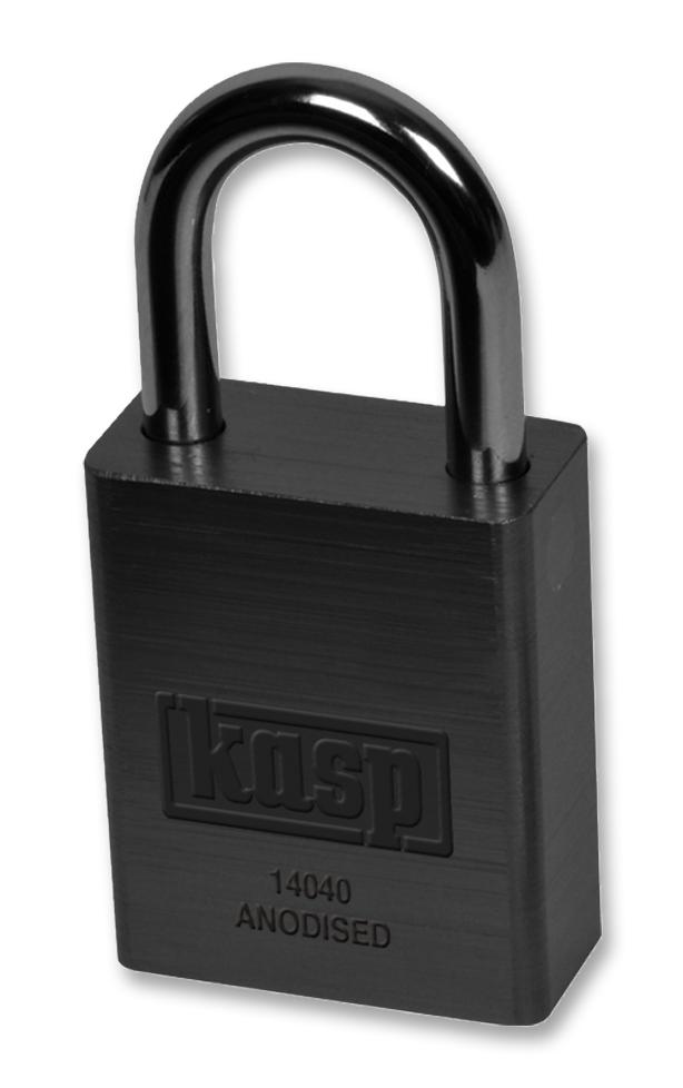 K14040BLAD - Kasp Security - PADLOCK, ALUMINIUM, 38MM