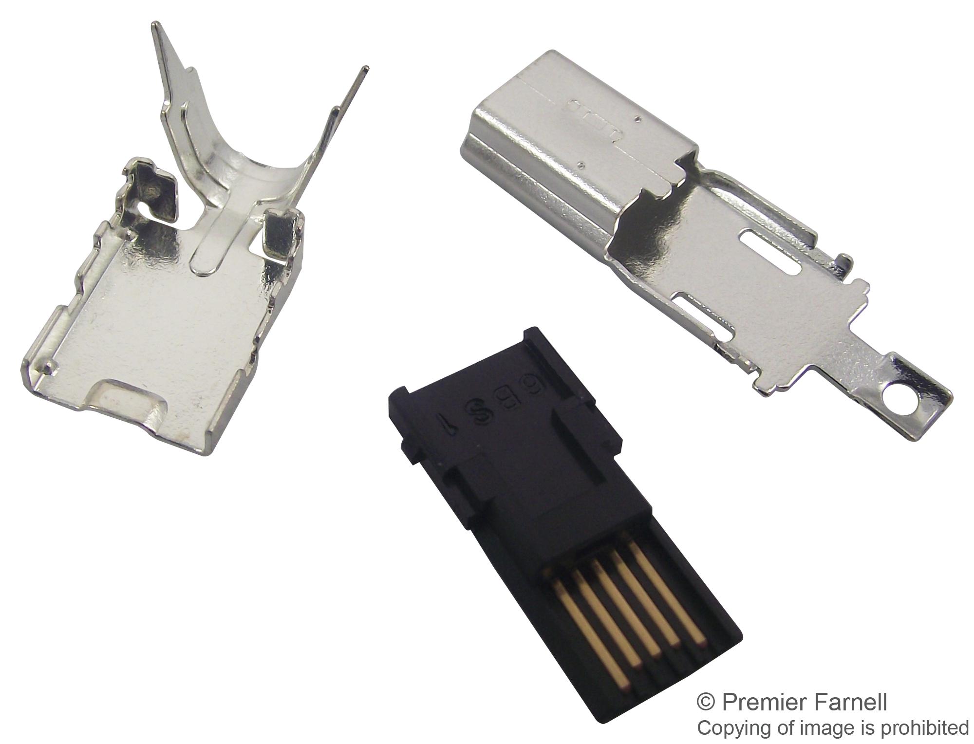 UX40A-MB-5P - Hirose(hrs) - MINI USB, 2.0 TYPE B, PLUG