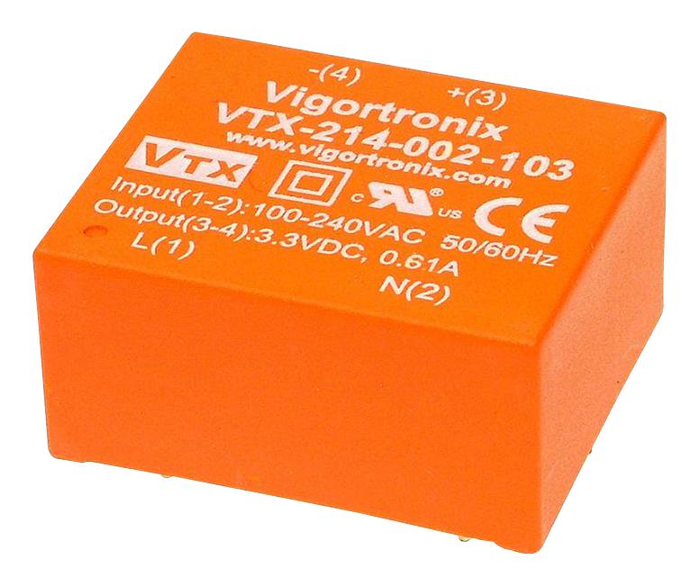 VTX-214-002-106 - Vigortronix - POWER SUPPLY, AC-DC, 6V