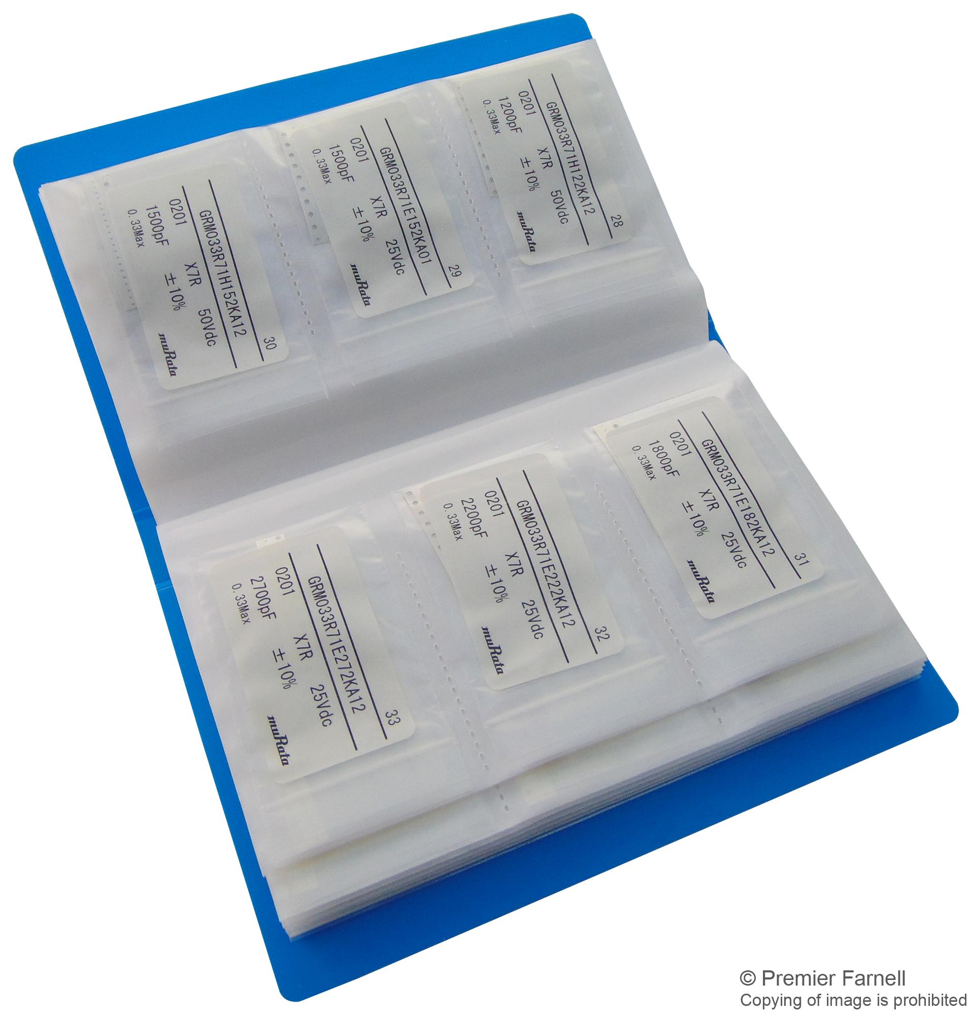 GRM03-KIT-CLASS2-DE-A - Murata - CAP KIT, 0.01UF TO 4.7UF, SMD MLCC ...