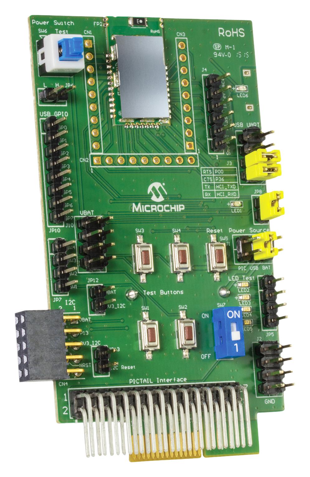 RN-4870-SNSR - Microchip - DEV BOARD, BLUETOOTH LOW ENERGY