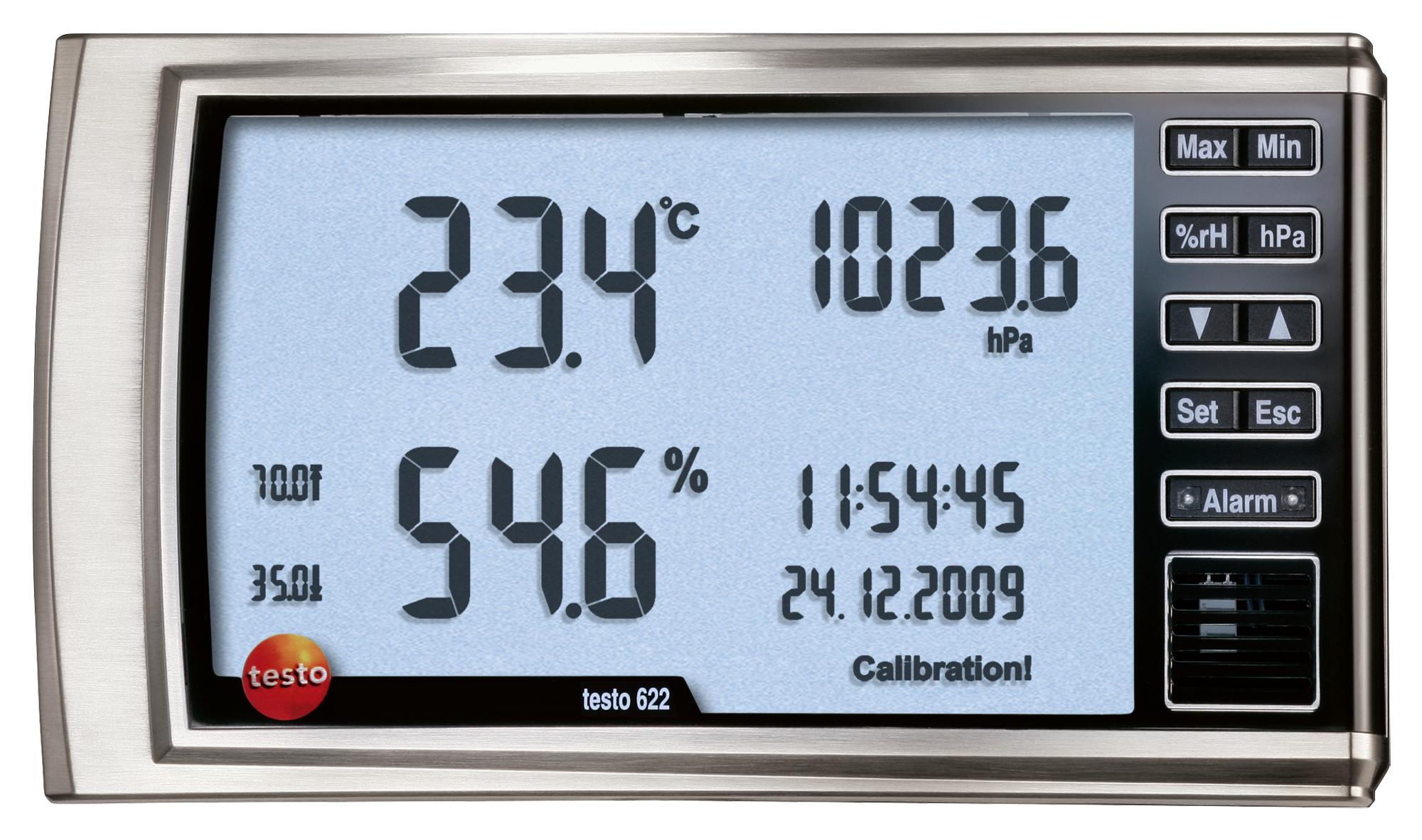TESTO 622 - Testo - THERMOHYGROMETER/BAROMETER, 0-10%RH, 3% ROHS ...