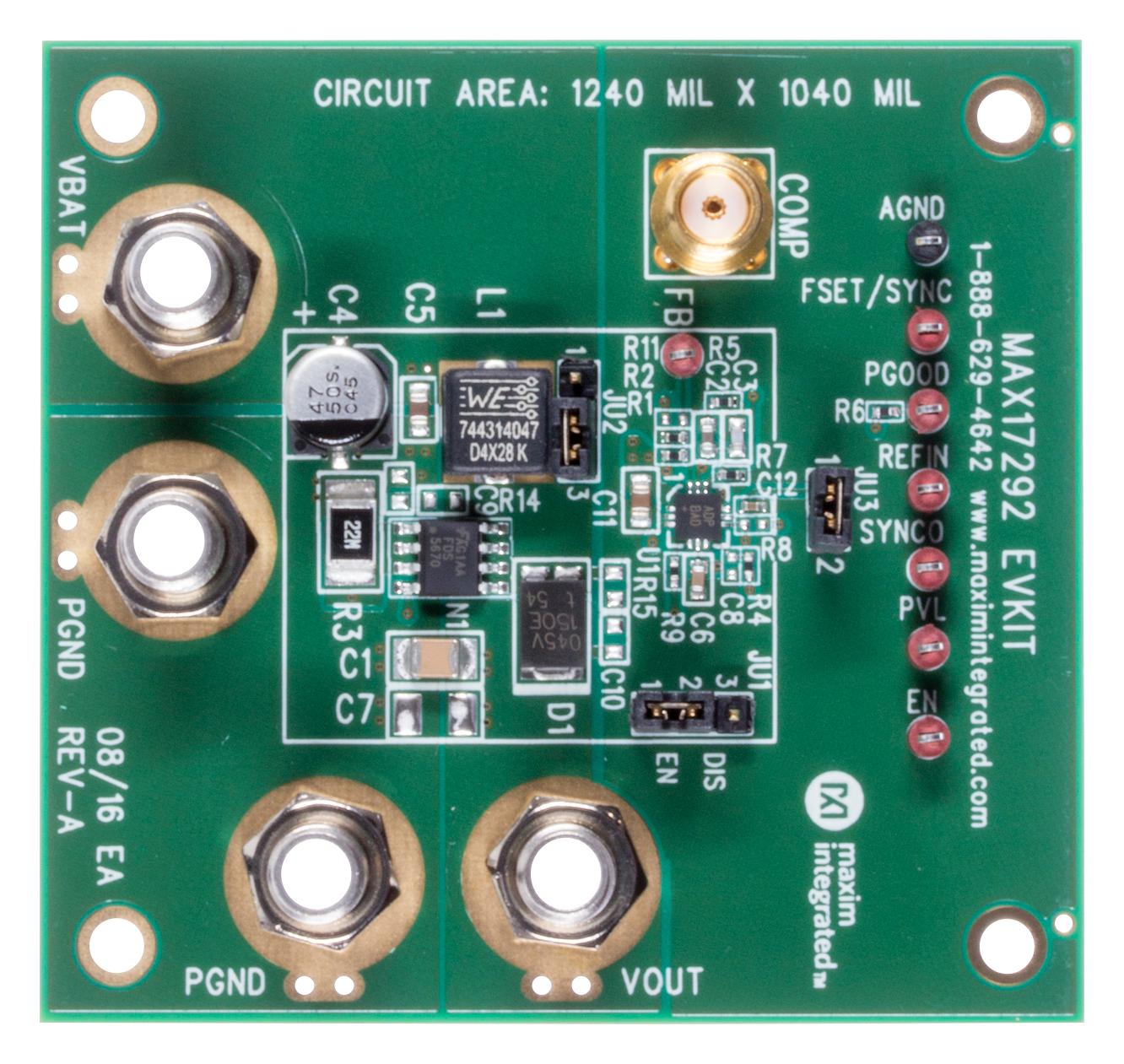 Max17292evkit Analog Devices Eval Board Pwm Boost Controller