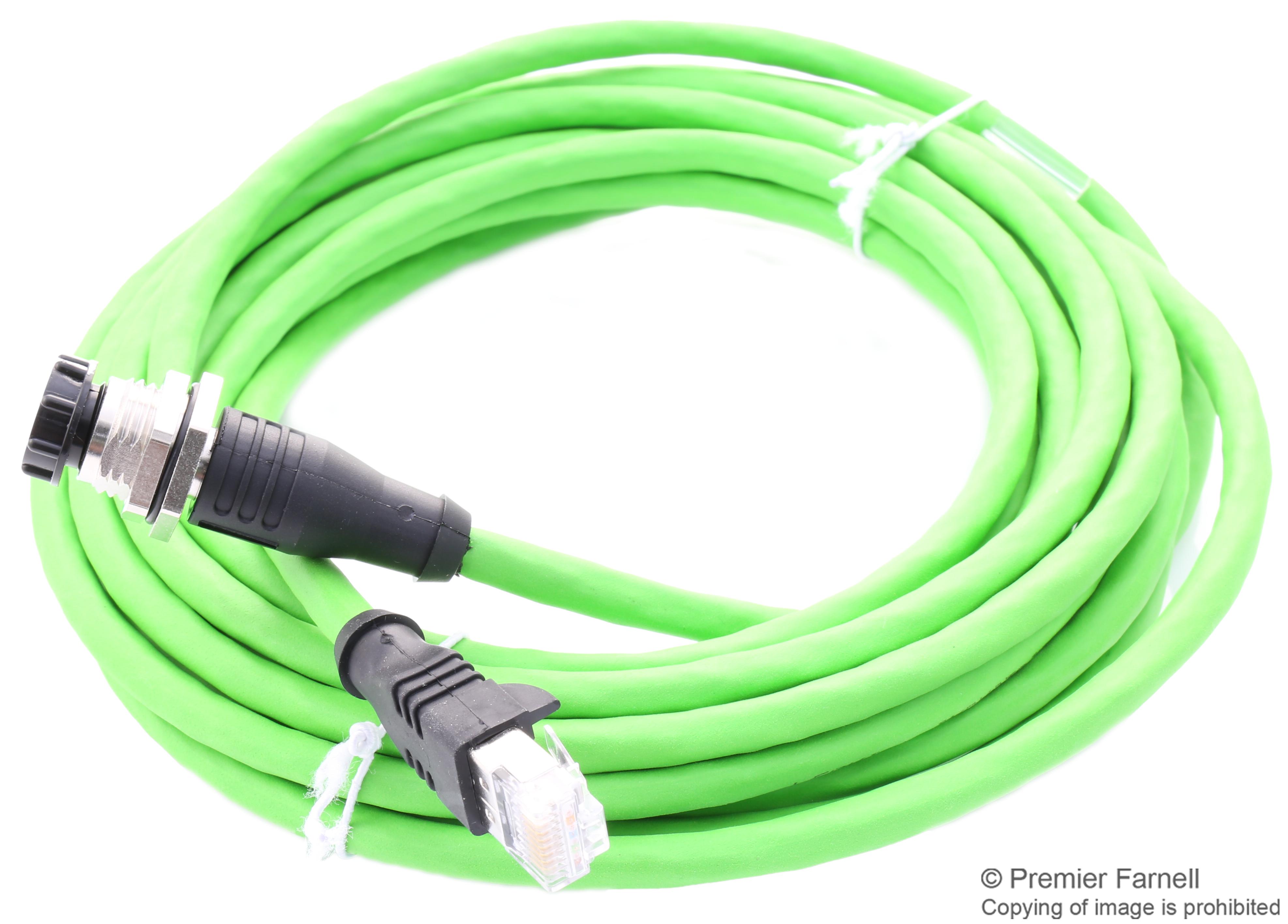 142M2X25020 - Metz Connect - SENSOR CORD, 8P M12 RCPT-RJ45 PLUG, 2M