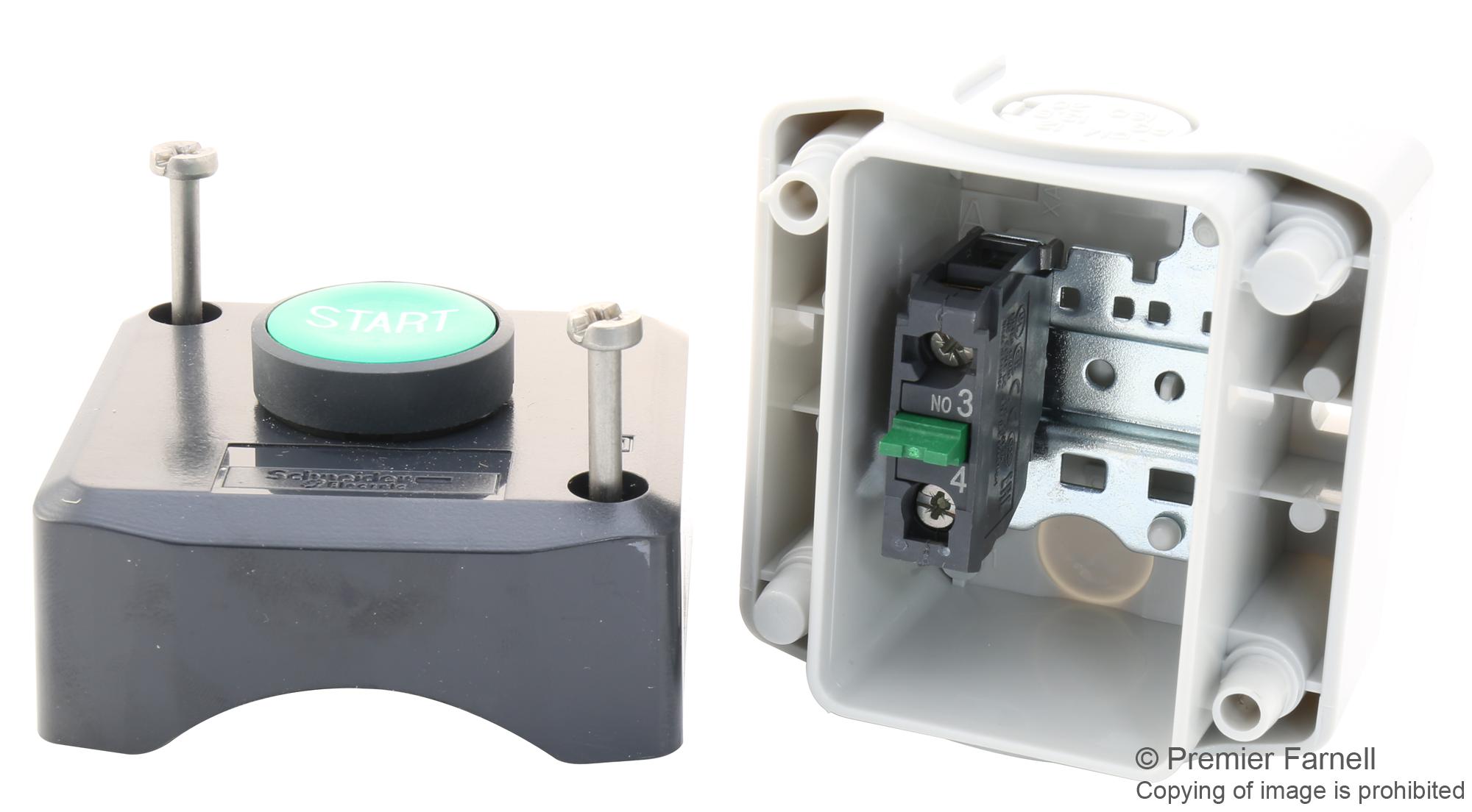 XALD103 - Schneider Electric - CONTROL STATION SWITCH , 1POS, SPST-NO