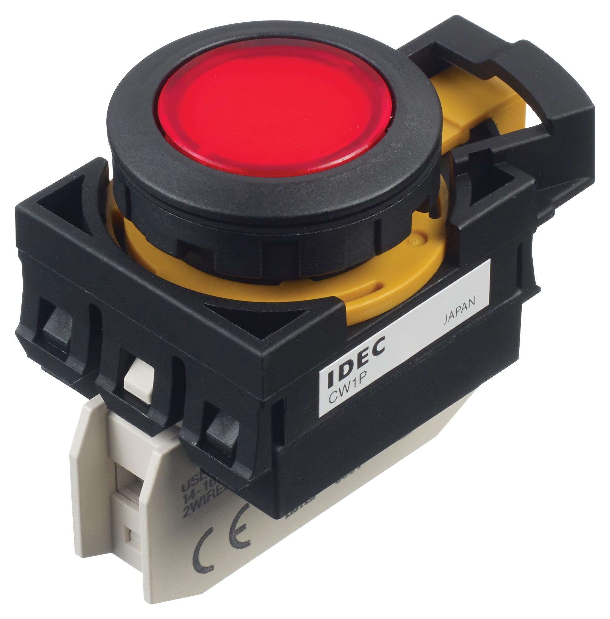CW1P-1EQM4R - Idec - PILOT LIGHT, RED, 22MM