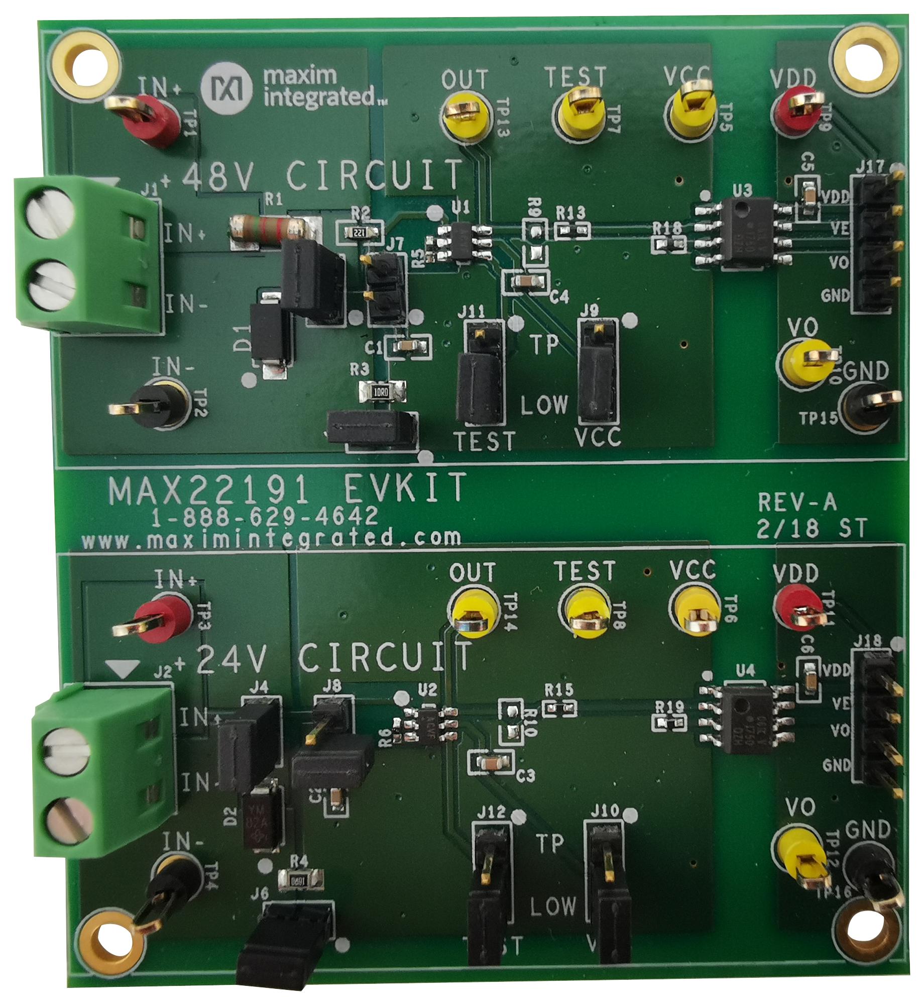MAX22191EVKIT# - Analog Devices - EVALUATION KIT, DIGITAL ISOLATOR