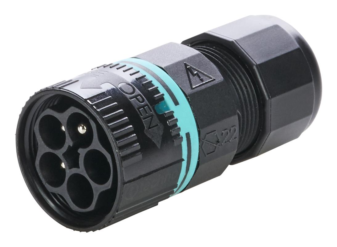 THB.387.A5A - Hylec - CIRCULAR CONNECTOR, PLUG, 5POS