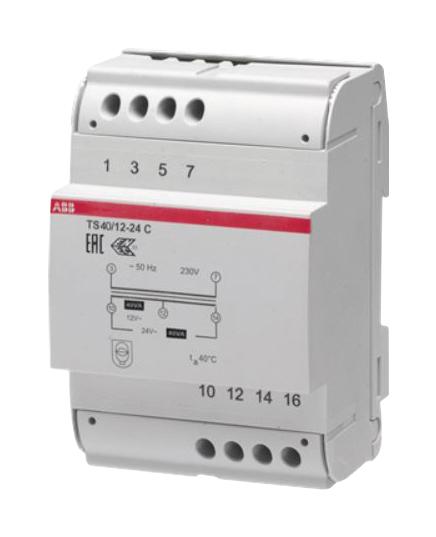 TS 40/12-24 C - Abb - ISOLATING TRANSFRMR, 12/24V, 1.67A