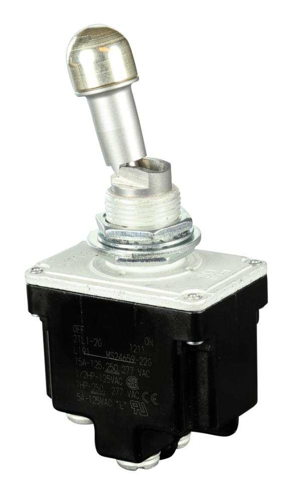 2TL1-2G - Honeywell - TOGGLE SWITCH, DPST, 20A