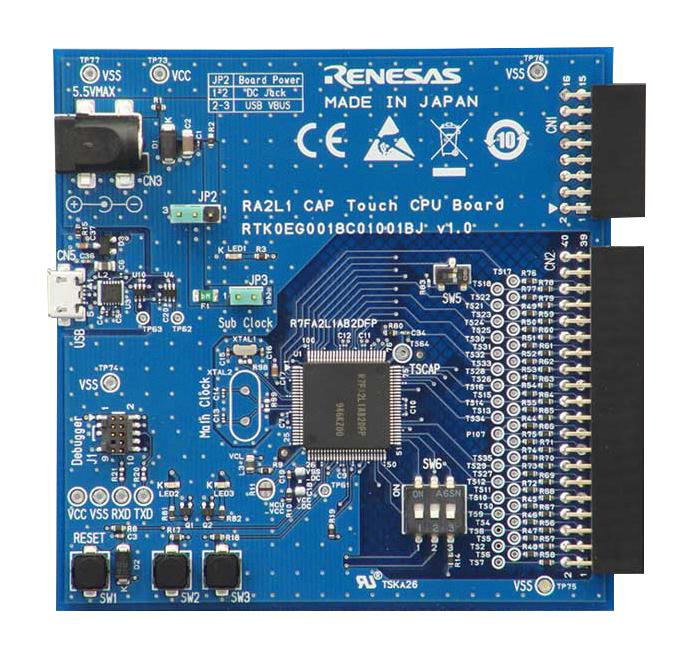 RTK0EG0022S01001BJ - Renesas - EVAL KIT, 32BIT ARM CORTEX-M23 ROHS COMPLIANT: YES