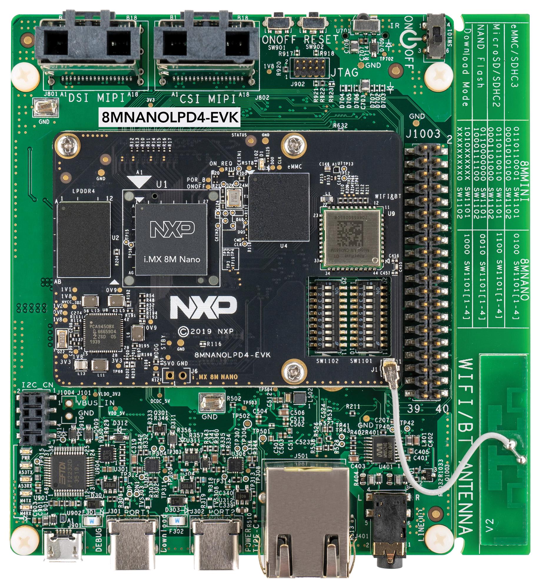 8MNANOLPD4-EVK - Nxp - EVAL KIT, I.MX 8M NANO PROCESSOR ROHS COMPLIANT: YES