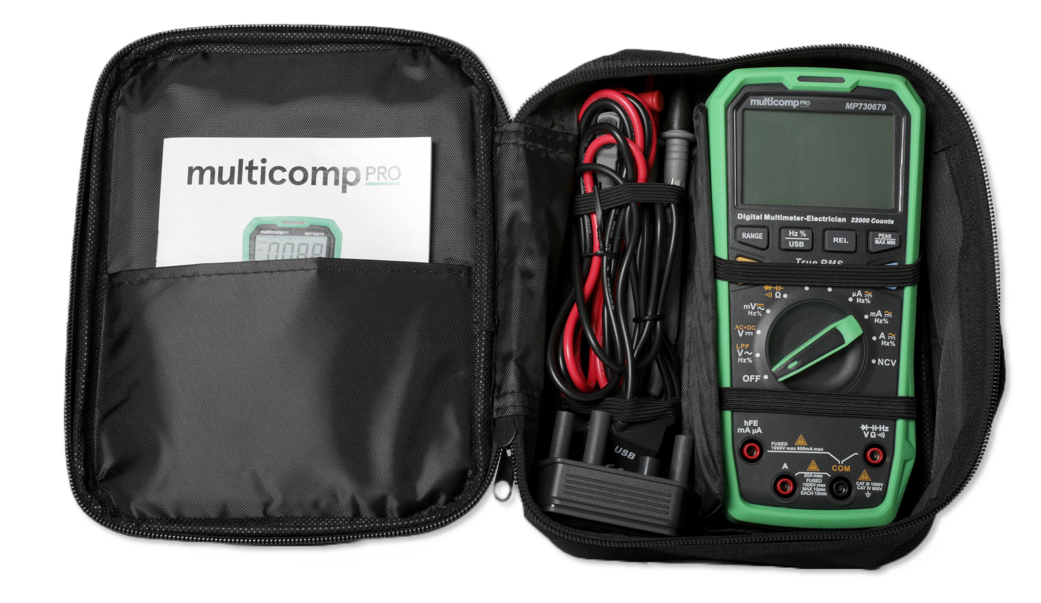 MP730679 - Multicomp Pro - DMM, TRUE RMS, 20A