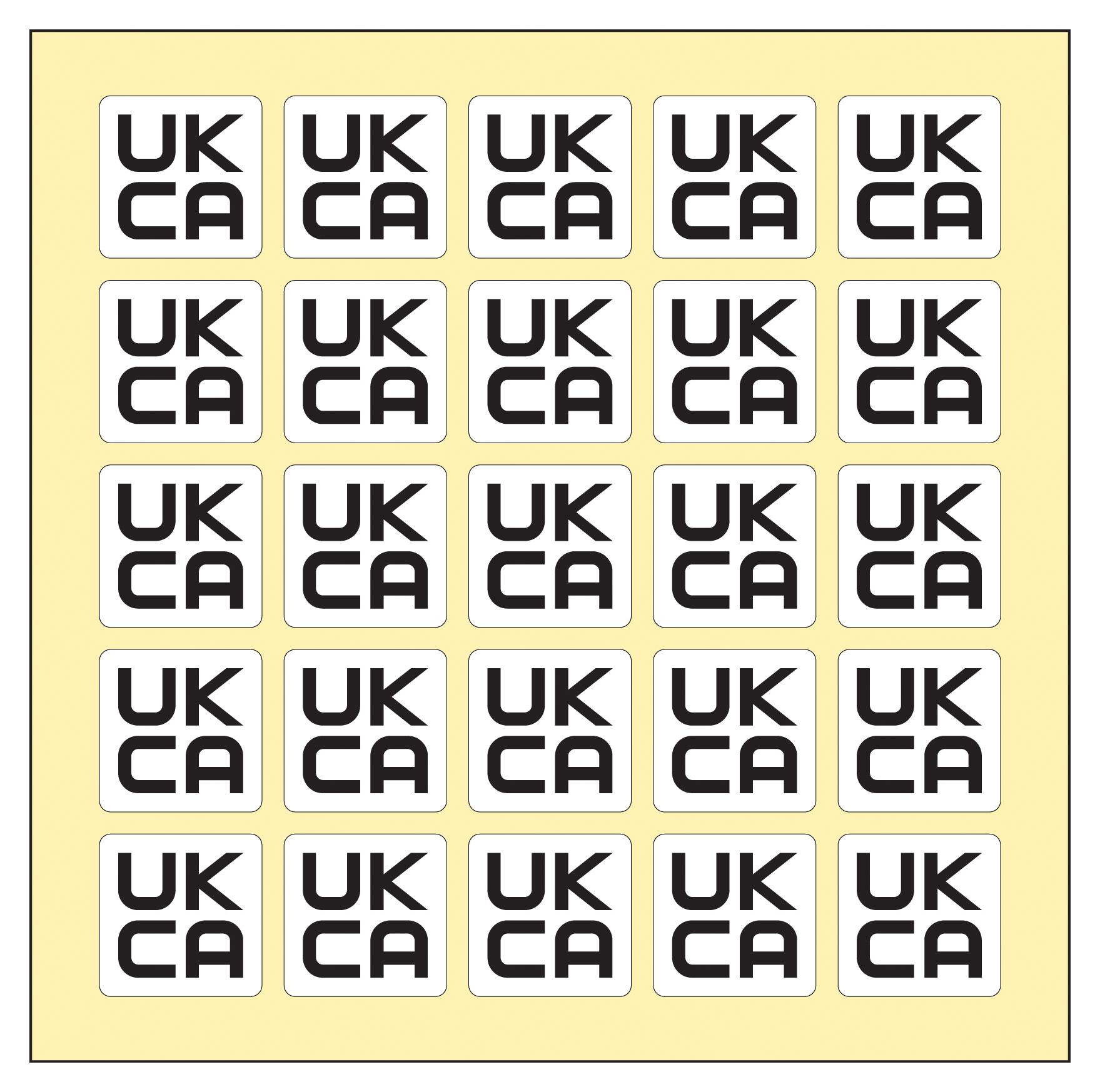 MP008141 - Multicomp Pro - UKCA LABEL, 22MM X 22MM, WHITE VINYL ROHS ...