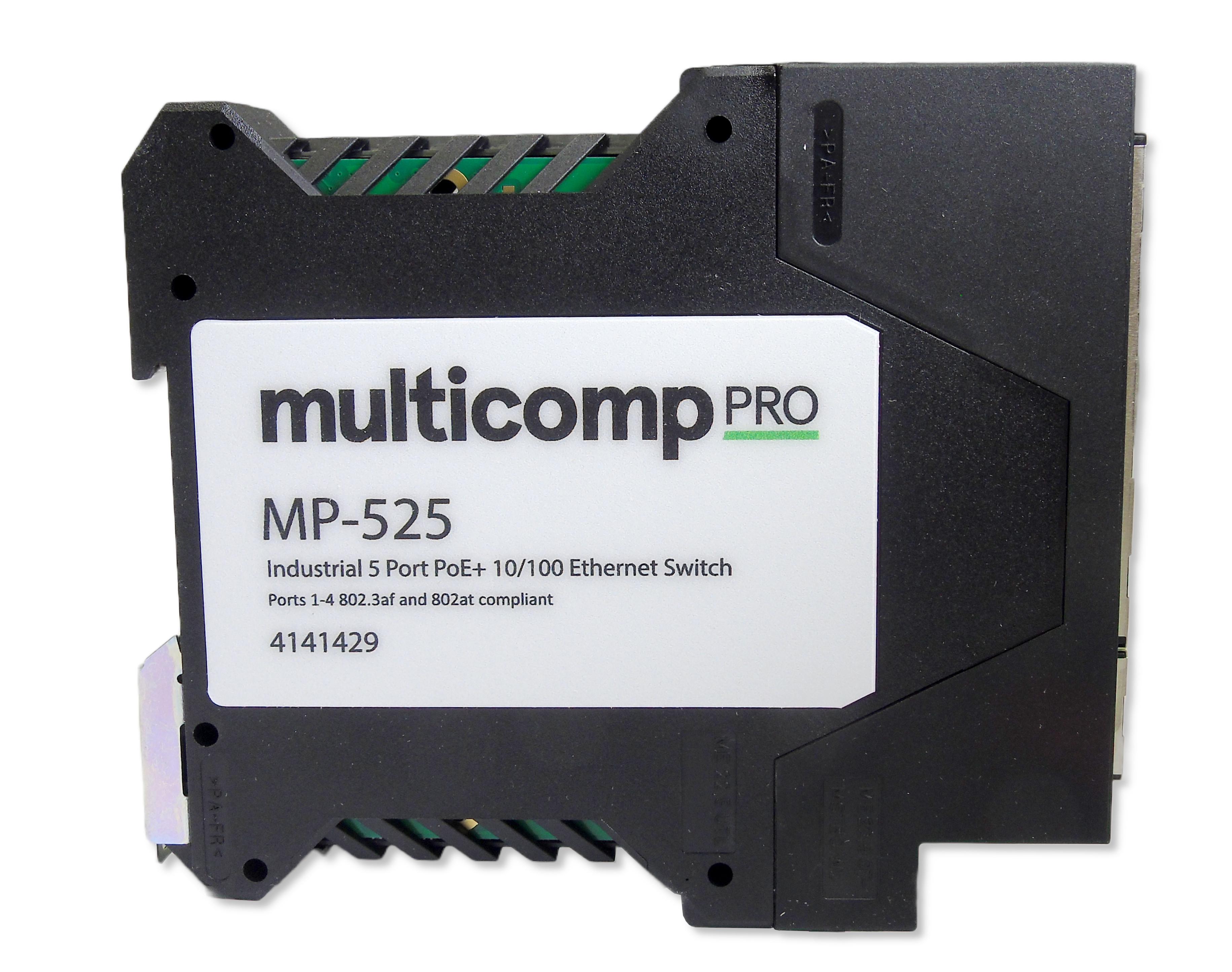 MP-525 - Multicomp Pro - ETHERNET SWITCH, POE FAST ETHERNET, VDC ROHS ...
