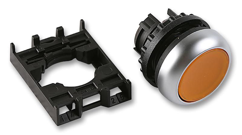 M22-DL-Y+M22-A - Eaton Moeller - Illuminated Pushbutton Switch, Off-(On ...