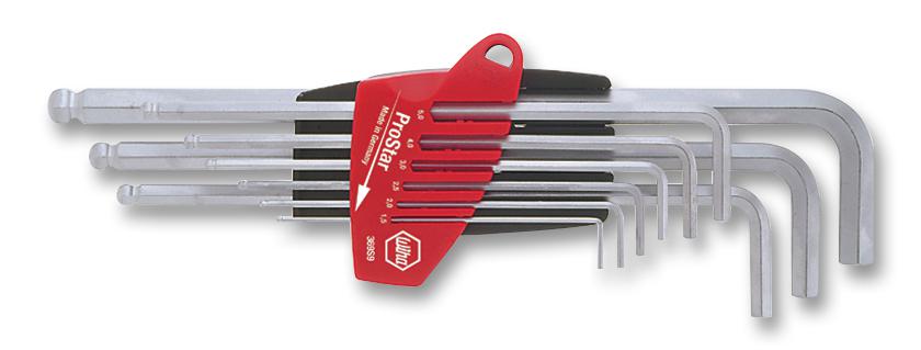 07185 - Wiha - ALLEN KEY SET, 369 SERIES, 9PC
