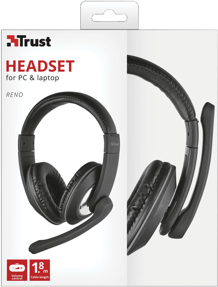 21662 - Trust - RENO HEADSET FOR PC AND LAPTOP ROHS COMPLIANT: YES