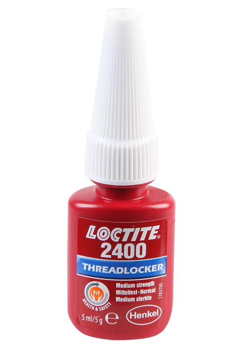 2400, 5ML - Loctite - THREADLOCKING ADHESIVE, BOTTLE, 5ML