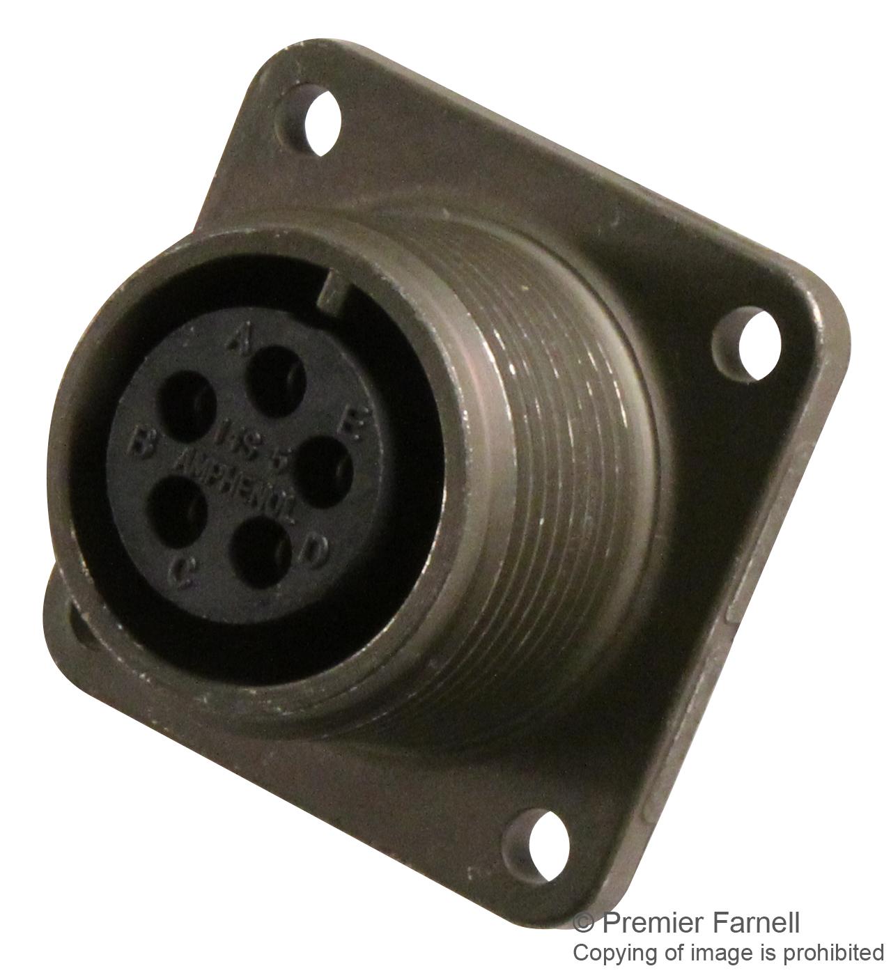 MS3102E14S-5S - Amphenol Industrial - Circular Connector, MIL-DTL-5015 ...