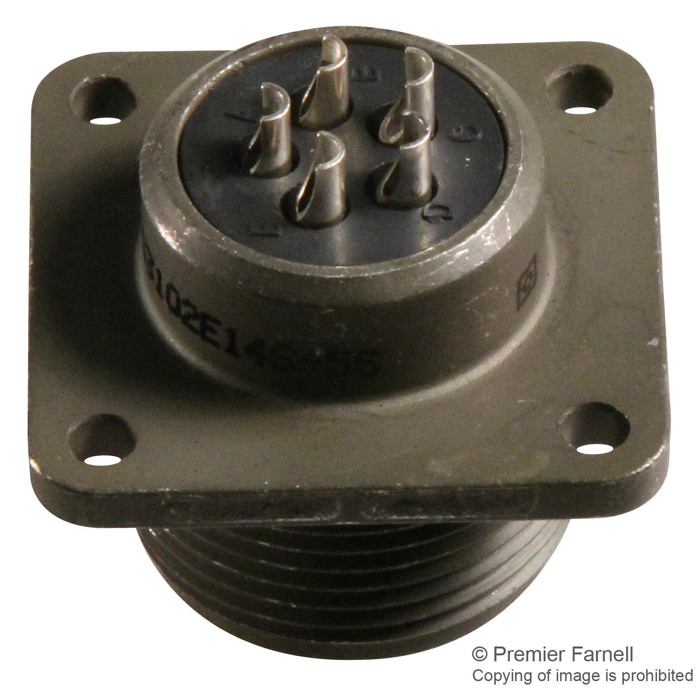 MS3102E14S-5S - Amphenol Industrial - Circular Connector, MIL-DTL-5015 ...