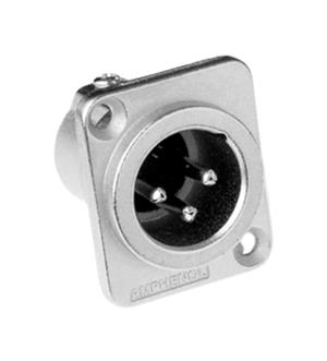 AC3MDZ - Amphenol Audio - XLR Connector, 3 Contacts, Plug