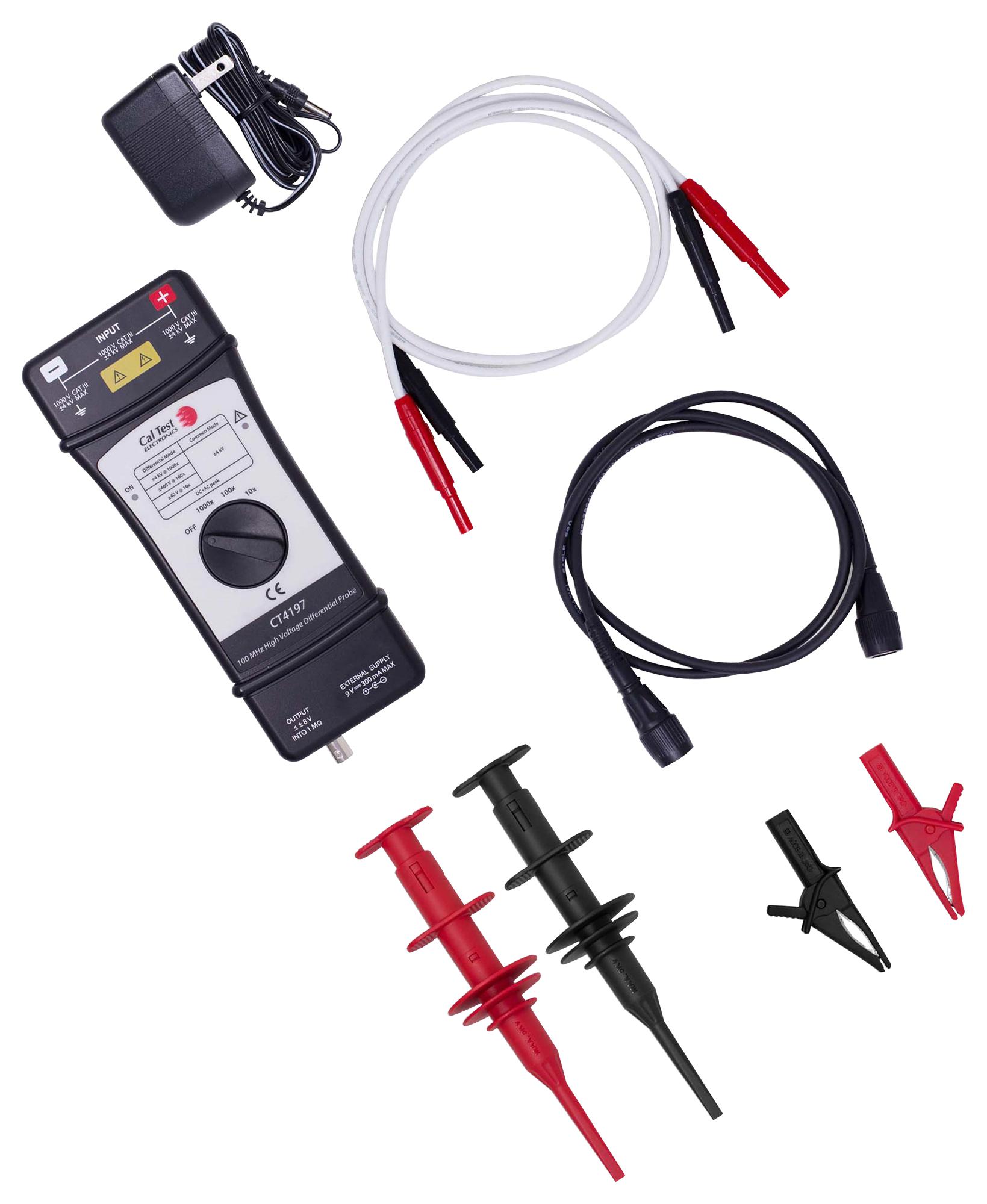 CT4197 - Cal Test Electronics - Oscilloscope Probe, Differential, 100 MHz