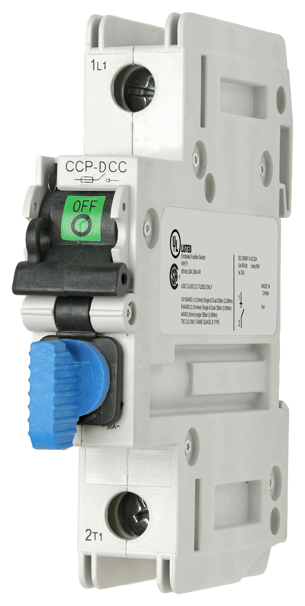 CCP2-1-DCC - Eaton Bussmann - Fused Switch, Class CC, 1 Fuse
