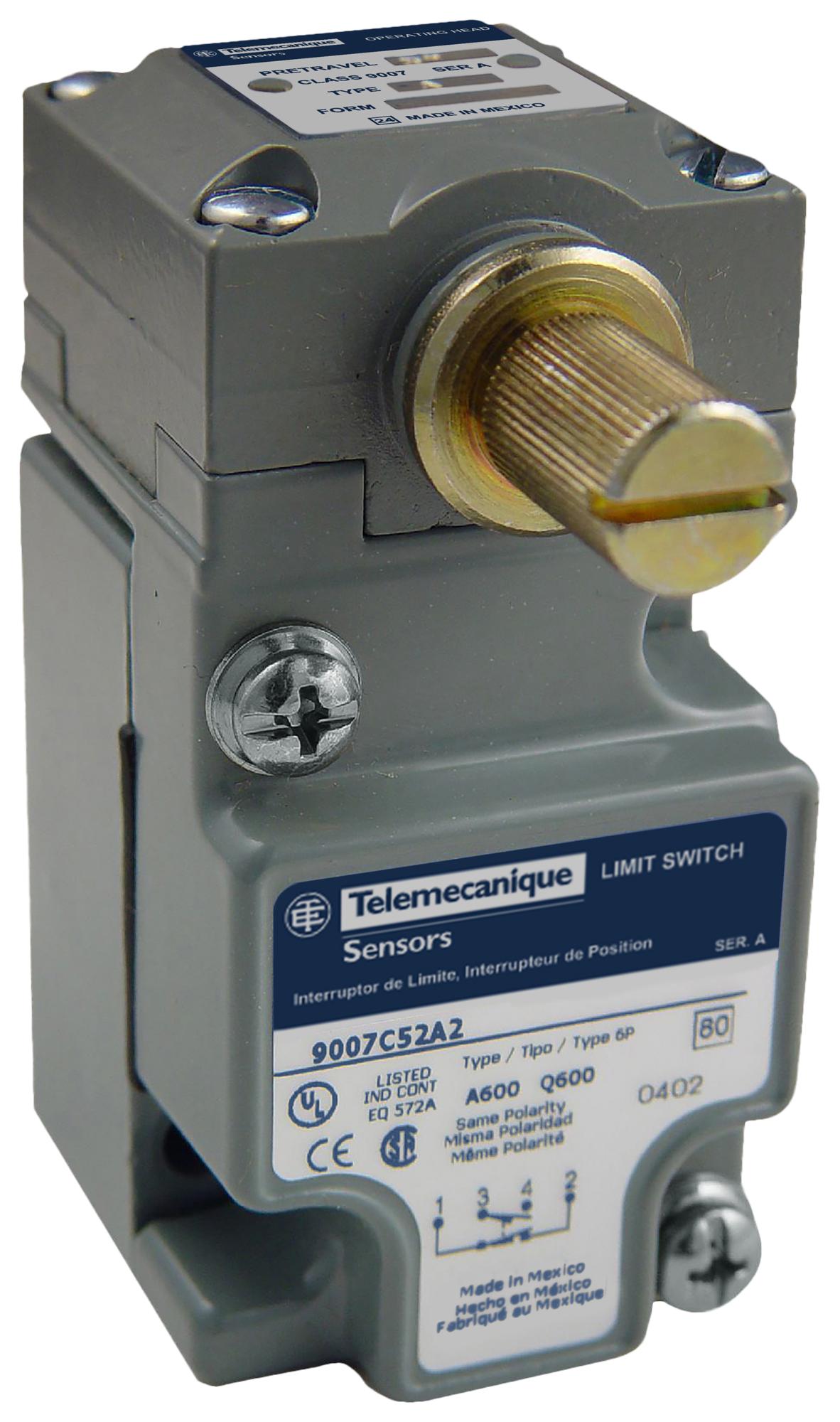 9007C52N2M11 - Telemecanique Sensors - Limit Switch, IP67, Rotary