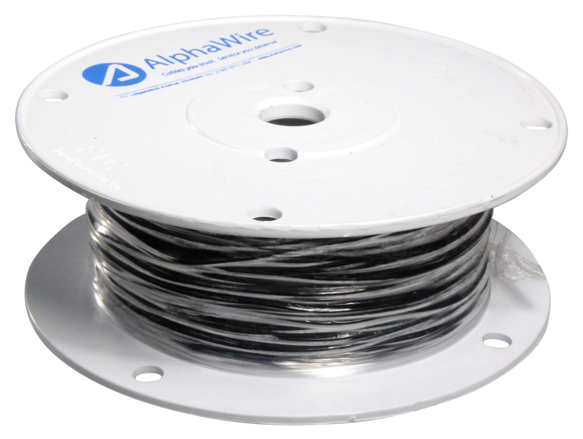 1855 BK001 - Alpha Wire - Wire, Hook Up MIL-W-16878E/1, PVC