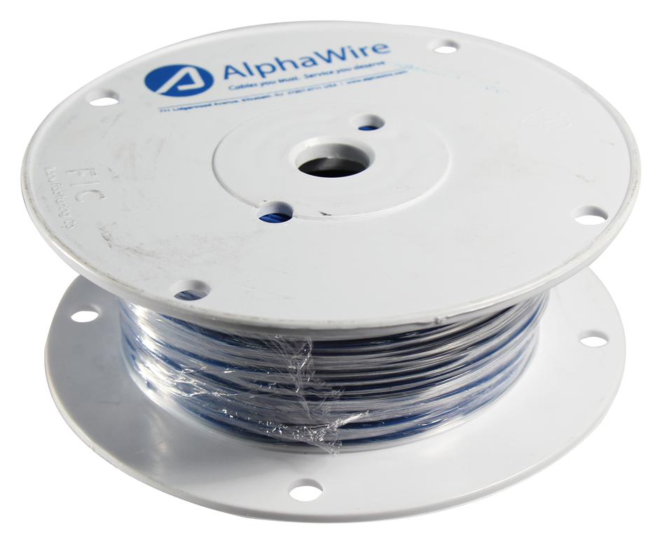 1855 BL001 - Alpha Wire - Wire, Hook Up MIL-W-16878E/1, PVC