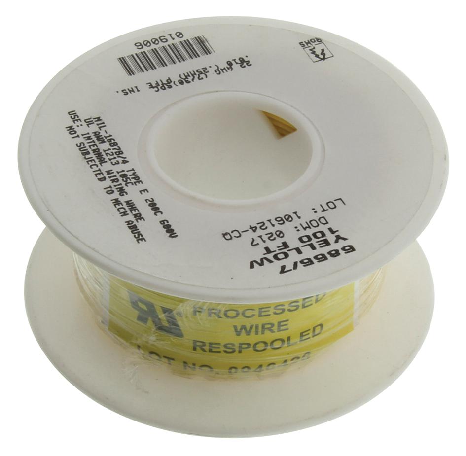 5855/7 YL005 - Alpha Wire - Wire, Hook Up, PTFE