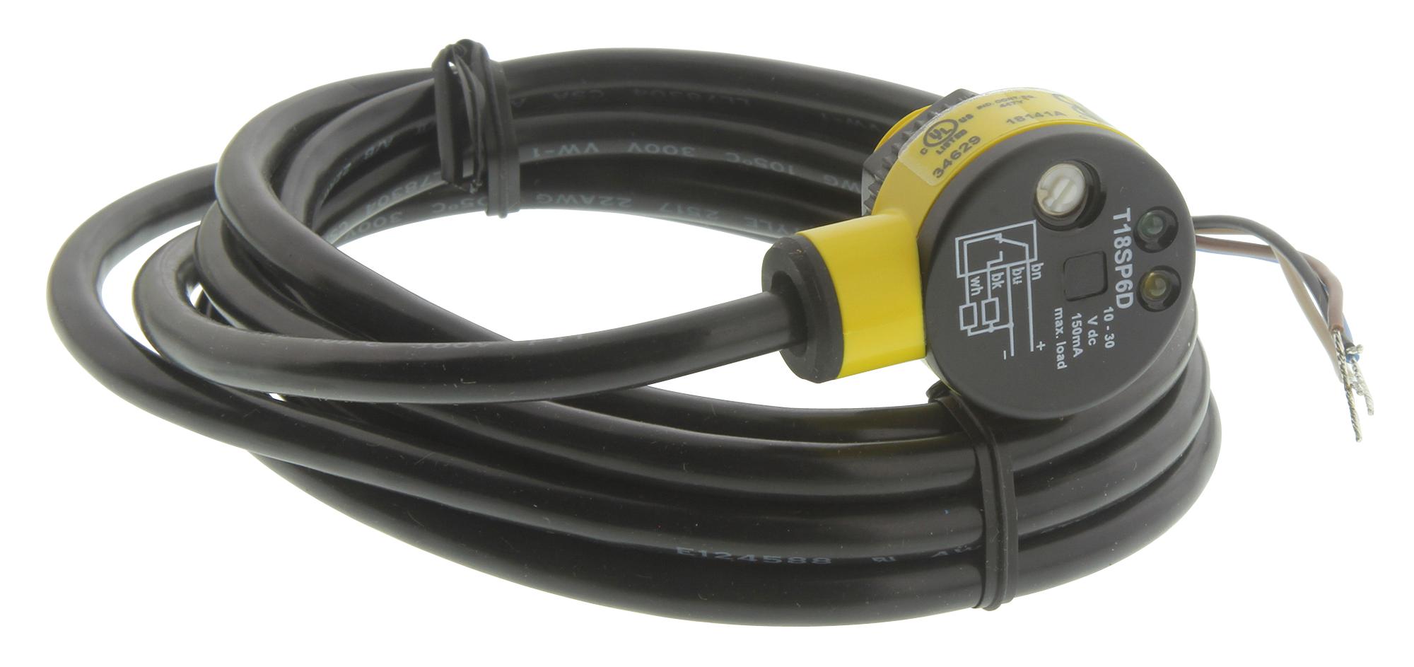 T18SP6D - Banner Engineering - Photoelectric Sensor, T18 Series, EZ-Beam