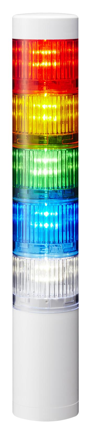 LR5-502WJNW-RYGBC - Patlite (u.s.a.) - Signal Tower, LED, 5 Tiers