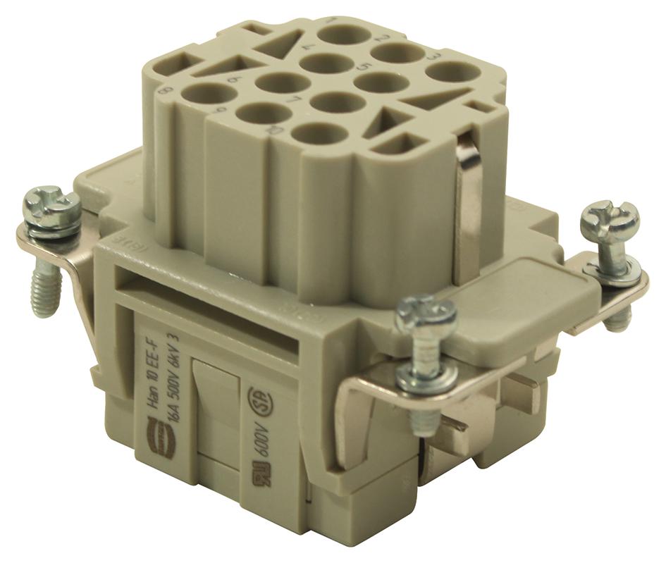 09320103101 - Harting - Heavy Duty Connector, 10+PE, Less Contacts