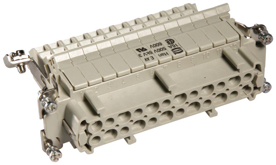 09330244725 - Harting - Heavy Duty Connector, 24+PE Signal, Terminal ...