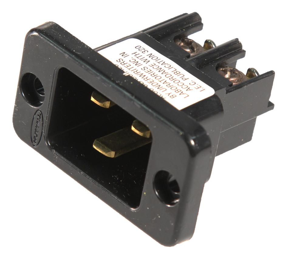 H320BL - Hubbell Wiring Devices - IEC Power Connector, IEC C19 Inlet, 20 A