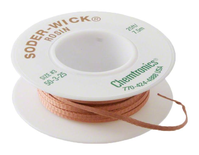 50-3-25 - Chemtronics - Desoldering Braid, Soder-Wick®, Rosin