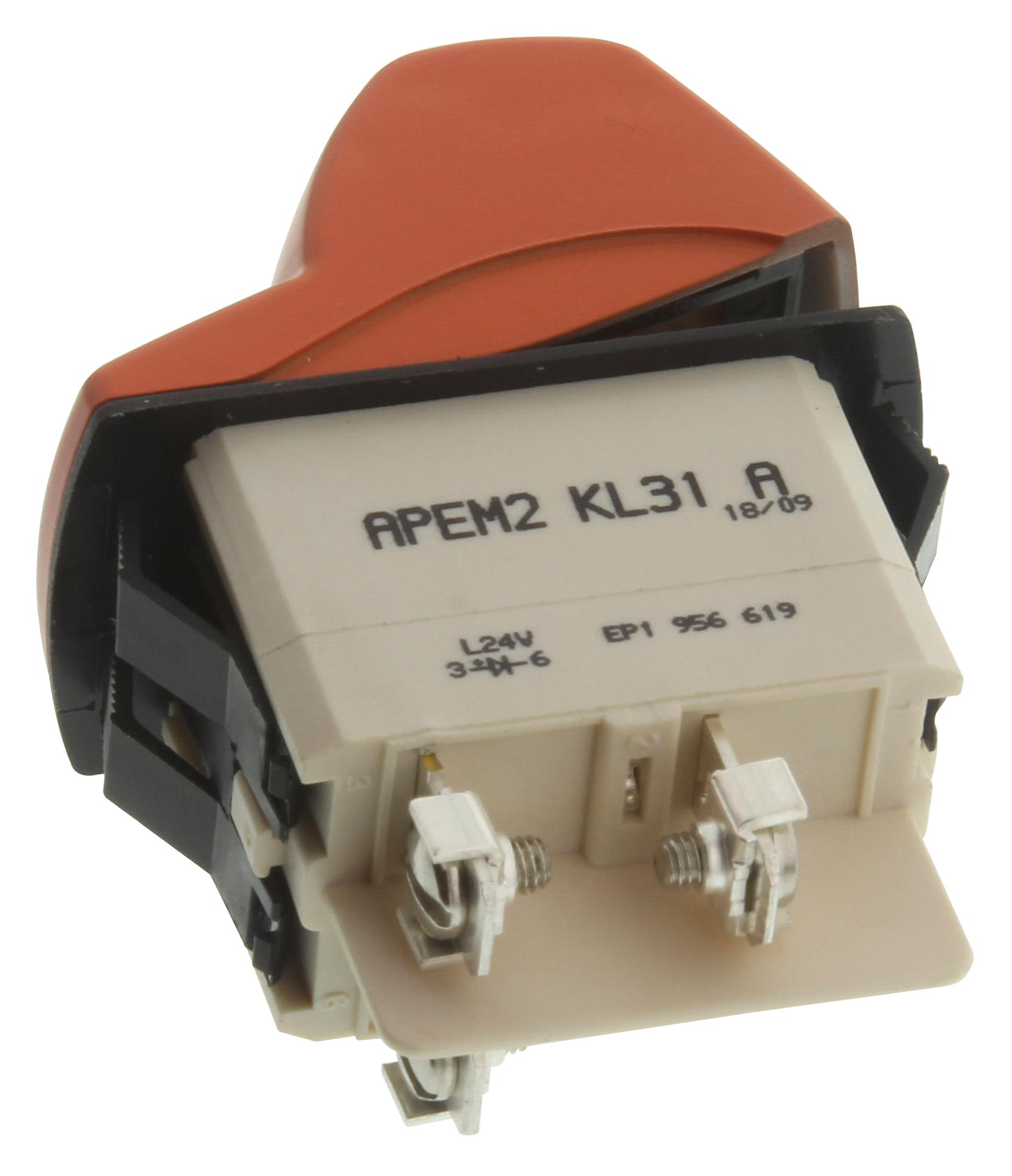 KL310AXLA295NAM32 - Apem - Rocker Switch, Illuminated, SPST