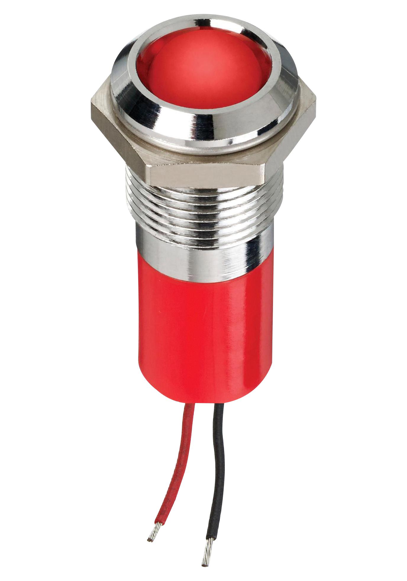 Q14P3CXXR24E - Apem - LED Panel Mount Indicator, Red, 24 VDC