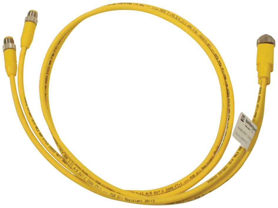 AKB2-RST 3-602/1M - Lumberg Automation - Sensor Cable, M12 Plug x2, M12 ...