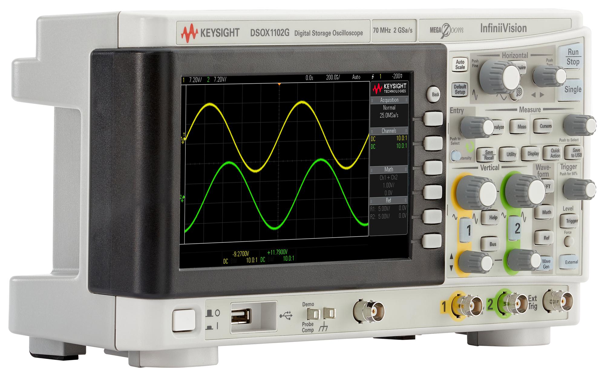 DSOX1102G/DSOX1B7T102 - Keysight Technologies - Digital Oscilloscope ...