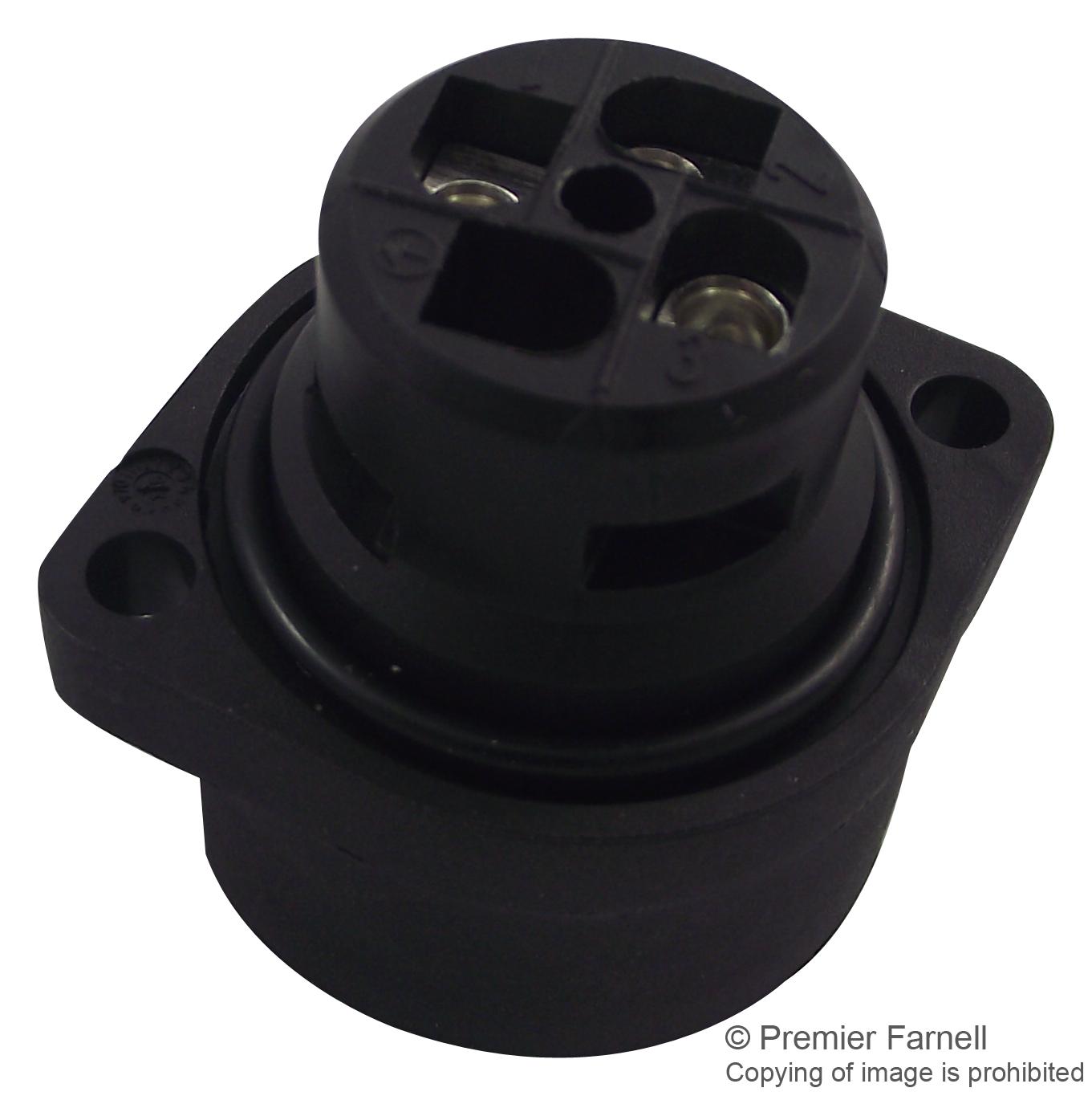 CA3GD - Hirschmann - Circular Connector, CA Series, Panel Mount Receptacle